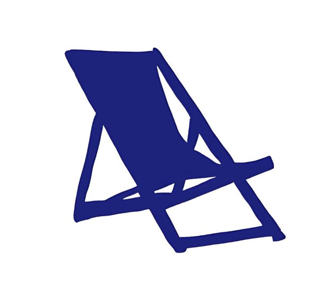 Paper Beach Chair, Beach Chair Die Cuts, Beach Chair Cut Outs, Beach ...