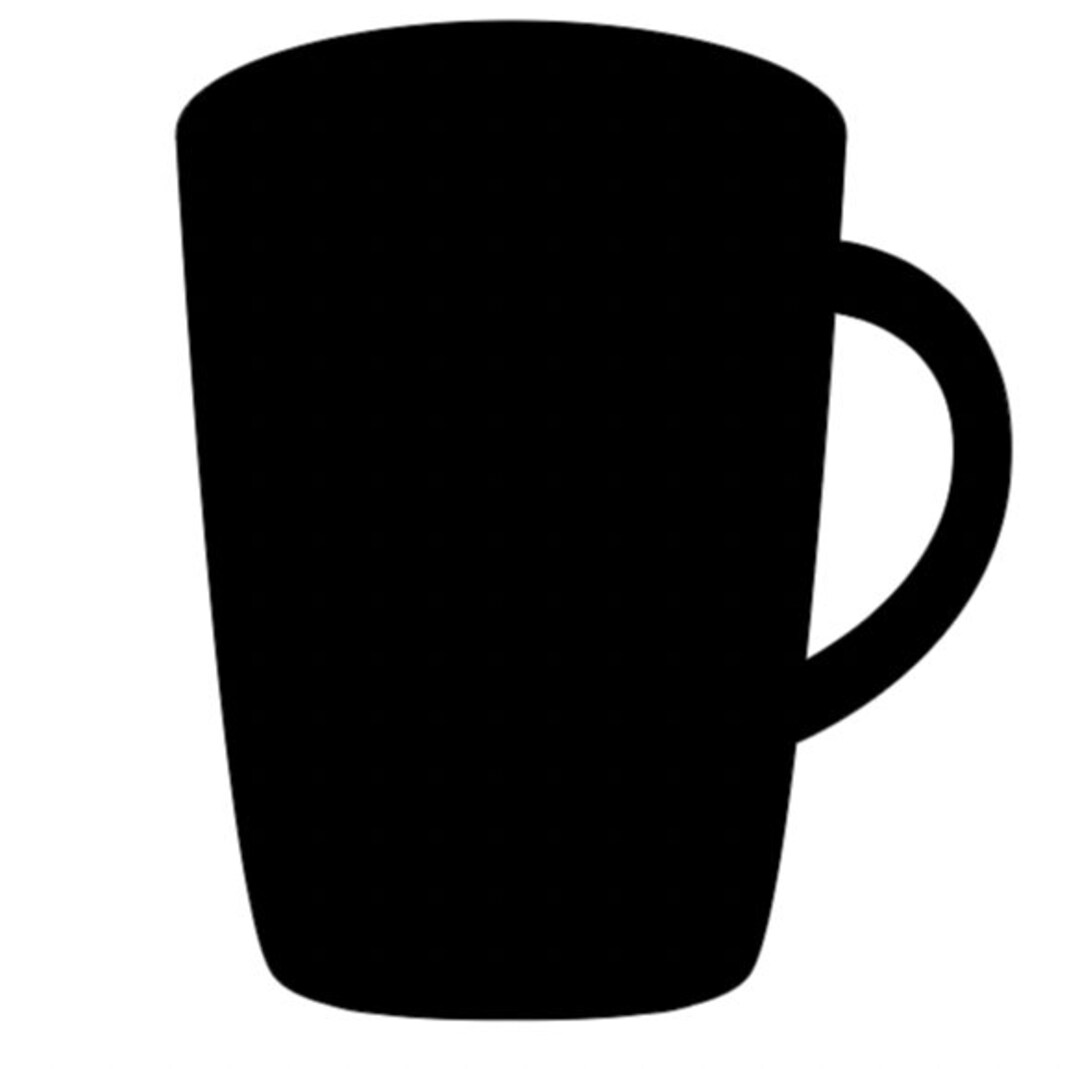 24 Coffee Mug Die Cuts, Coffee Cup Cut Outs, Coffee Mug Paper Shape Cut ...