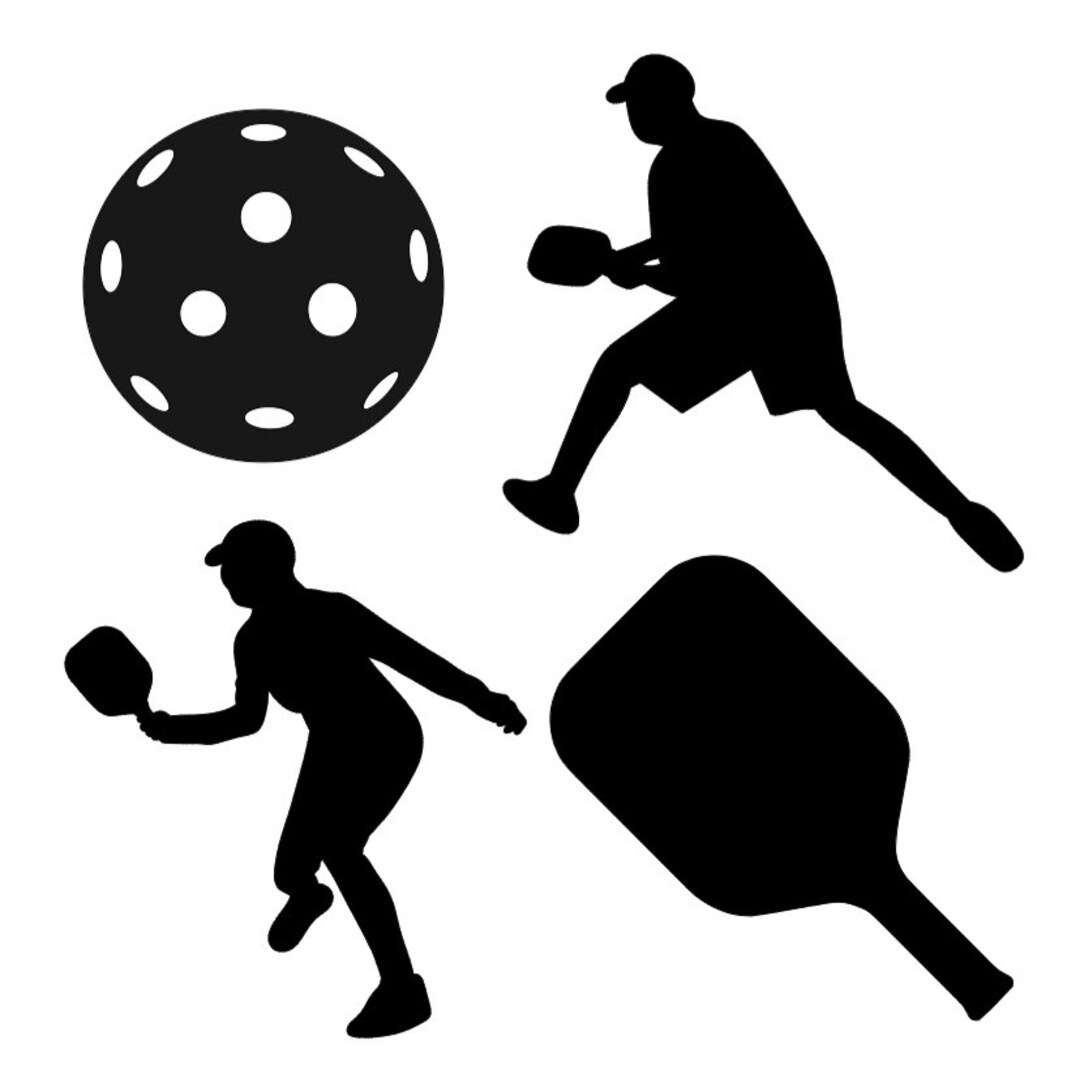 Paper Pickleball Shapes, Pickleball Die Cuts, Pickleball Cut Outs ...