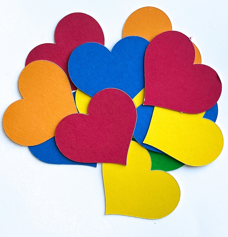 Paper Heart Shapes, Heart Paper Shapes,heart Die Cuts,heart Cut Outs ...