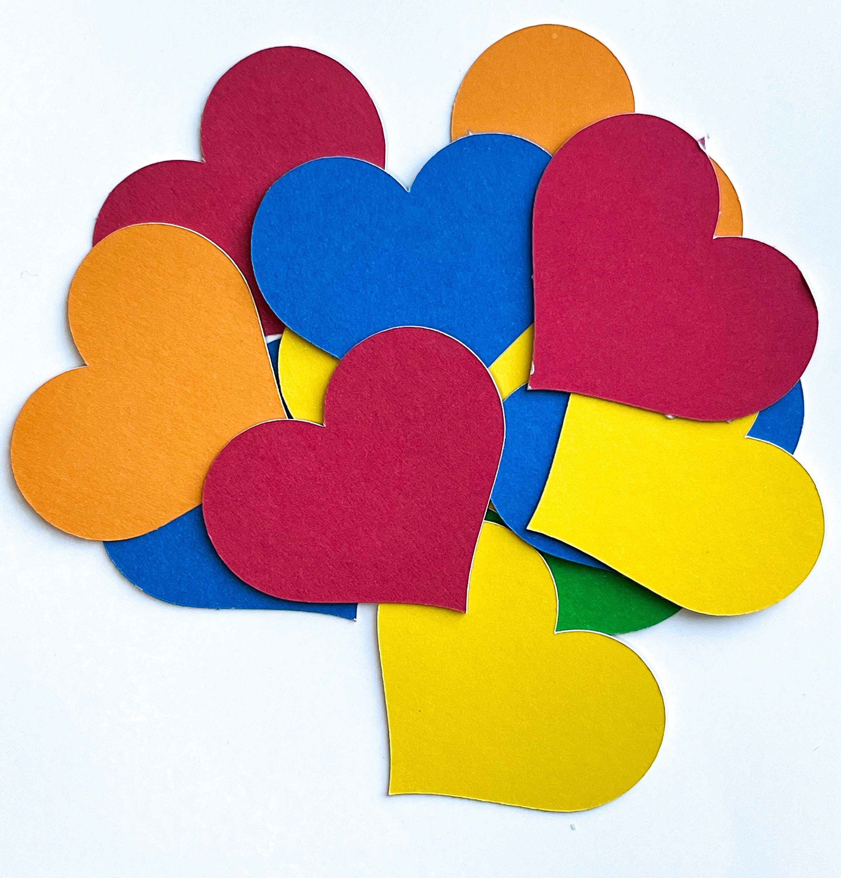 Paper Heart Shapes, Heart Paper Shapes,heart Die Cuts,heart Cut Outs ...