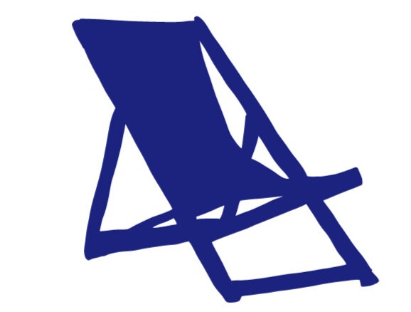 Paper Beach Chair, Beach Chair Die Cuts, Beach Chair Cut Outs, Beach ...