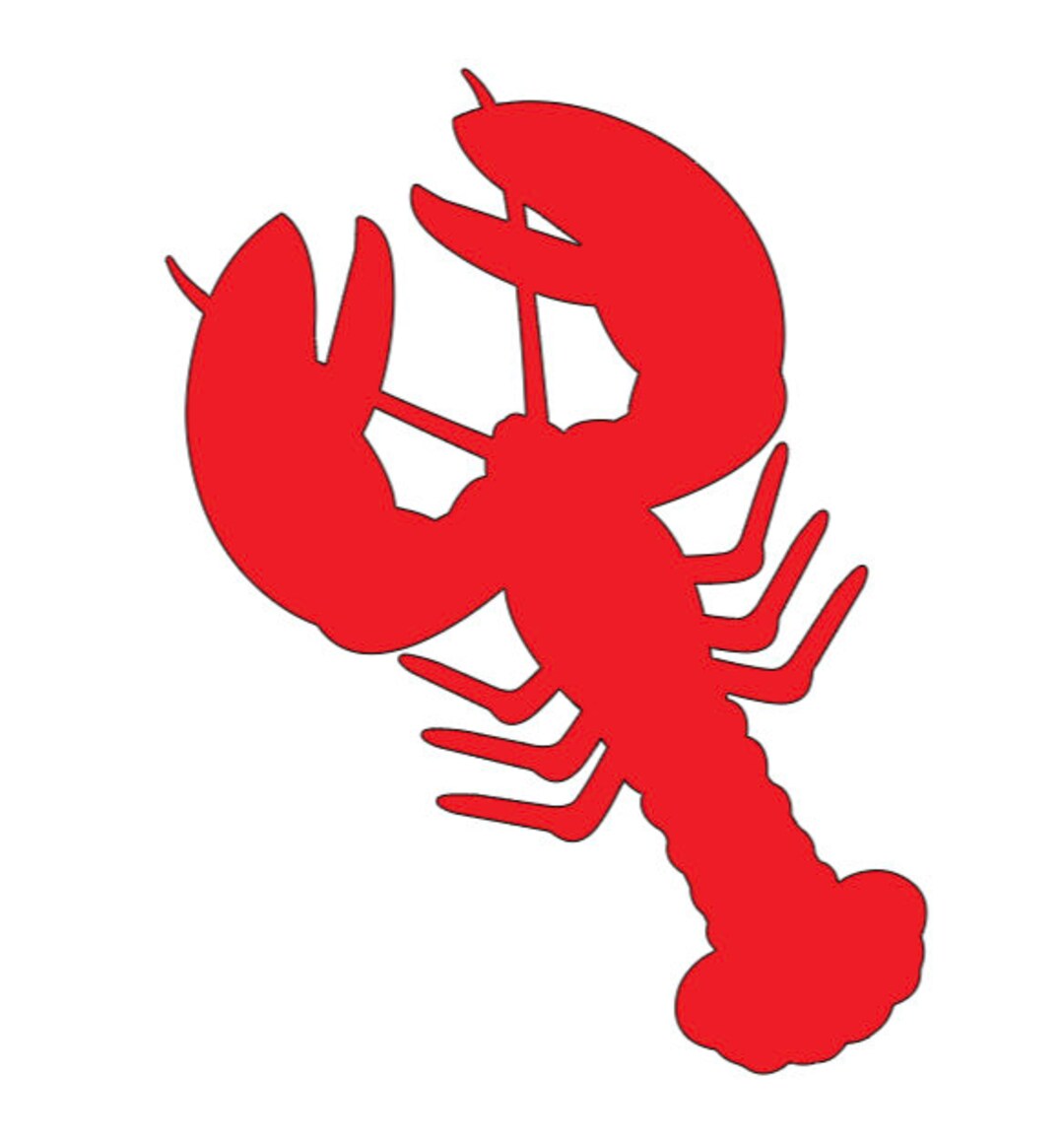 24 Lobster Die Cuts, Paper Lobster Cut Outs, Lobster Paper Shape Cut ...
