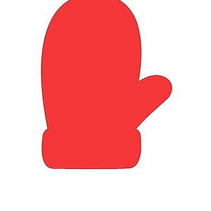 Mitten Paper Shape Cutouts: Cardstock Die Cuts, 24 Pack - Etsy