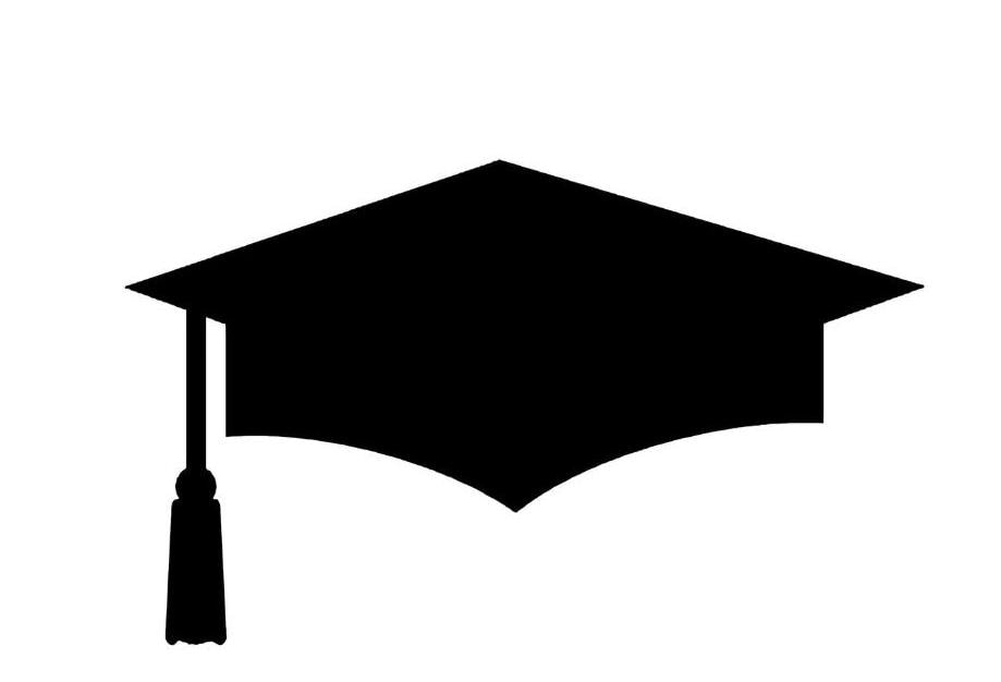 Graduation Cap Die Cuts: Cardstock Cutouts - 24 Pack - Etsy