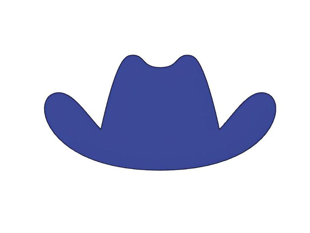 Paper Cowboy Hat Shape, Cowboy Hat Shape, Cowboy Hat Die Cuts, Cowboy ...
