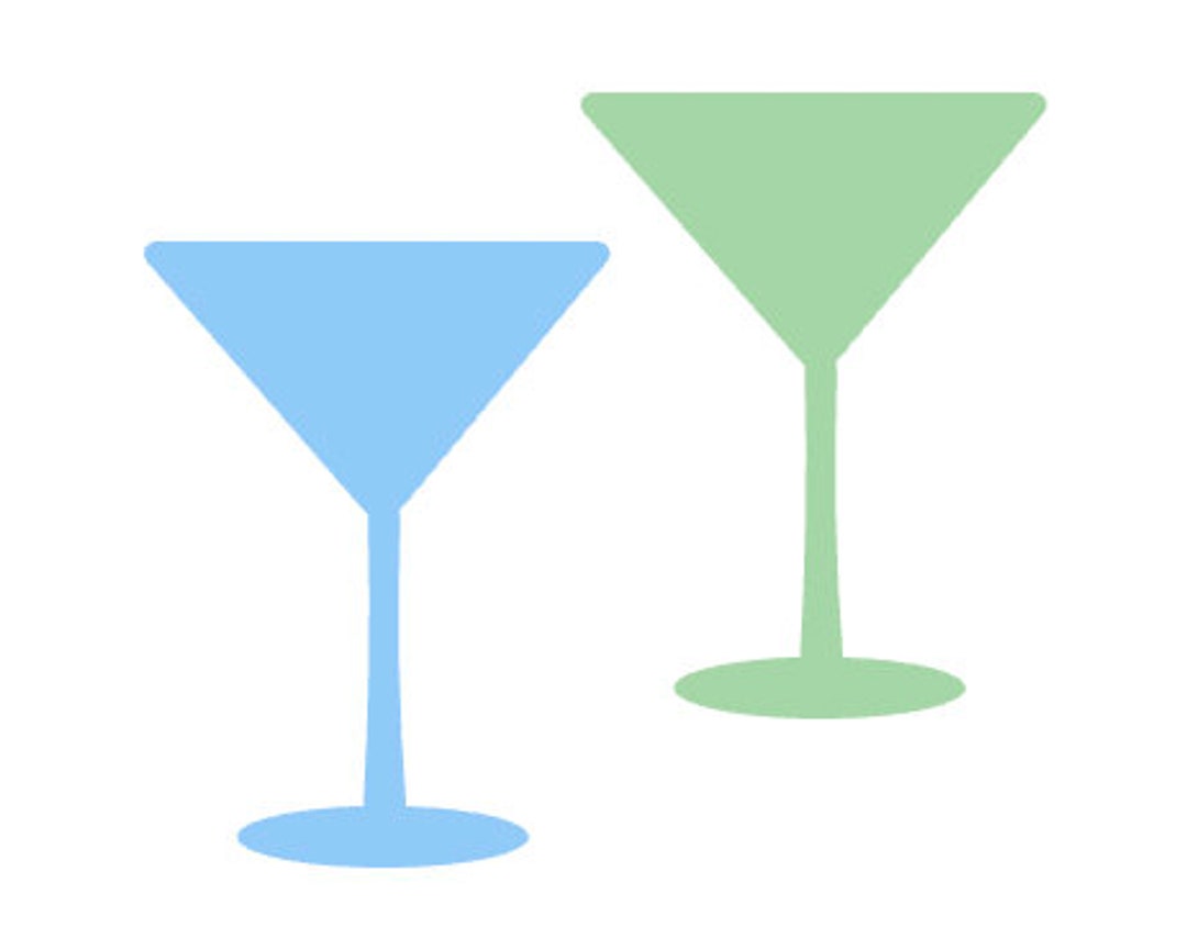 Martini Glass Paper Shapes, Martini Glass Paper Shape, Martini Die Cuts ...