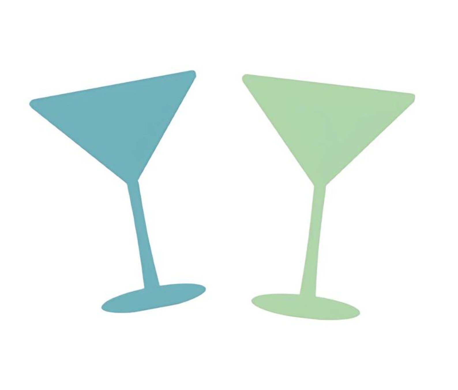 Martini Glass Paper Shapes, Martini Glass Paper Shape, Martini Die Cuts ...