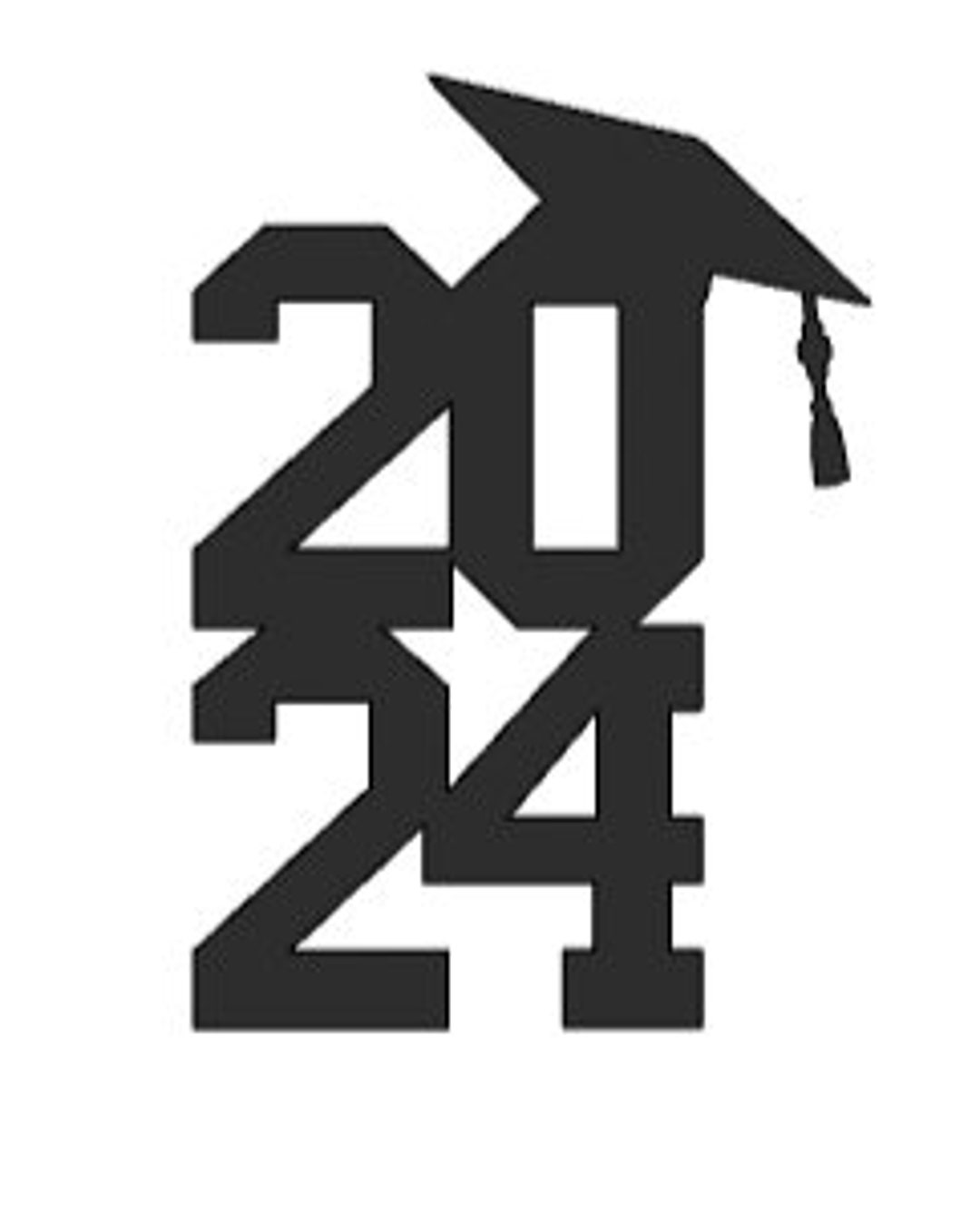 Graduation 2024 Die Cuts, 2024 Cut Outs, 2024 Shape Cut Out,graduation ...