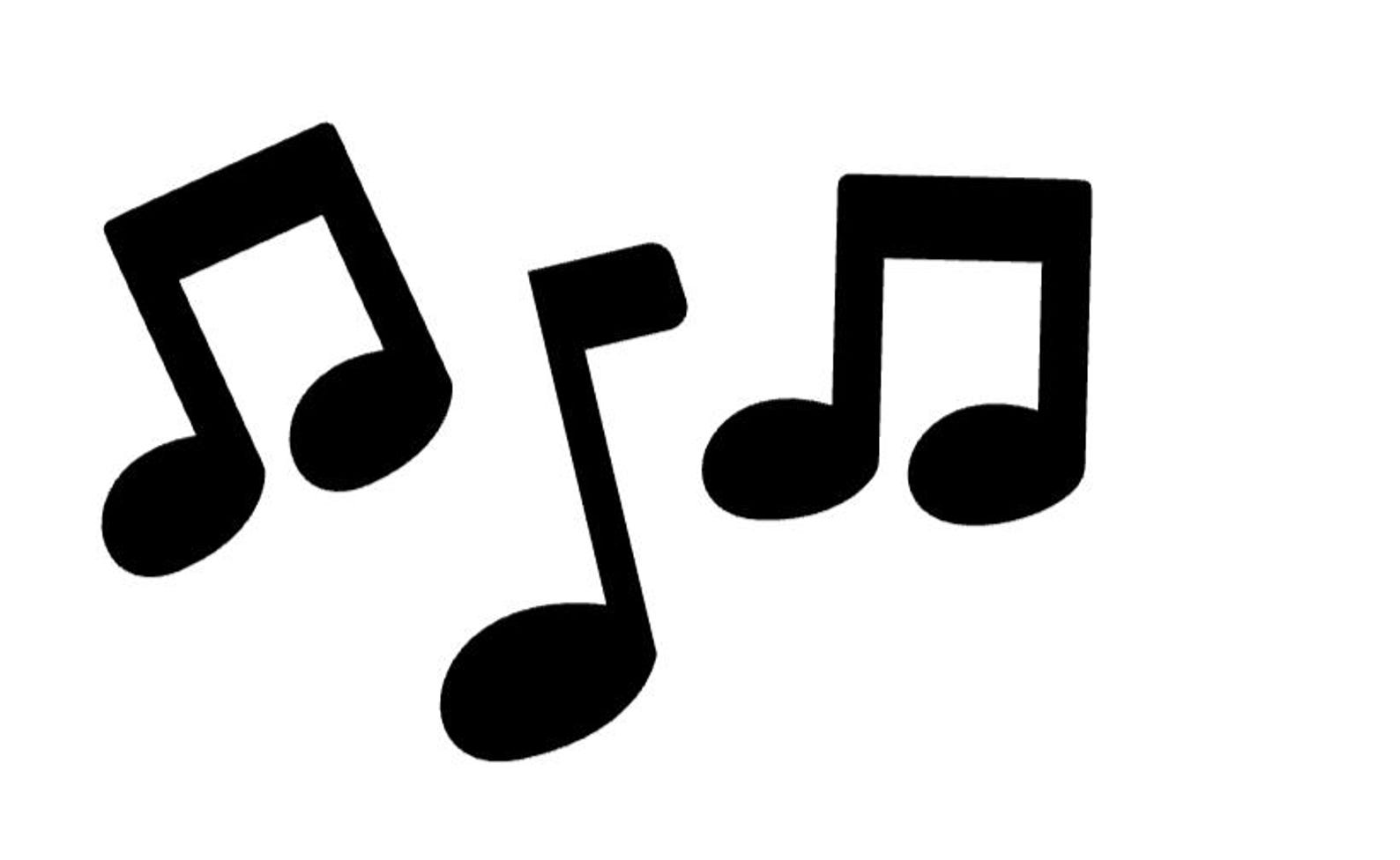 Paper Music Notes Shape, Music Note Paper Shape, Music Note Die Cuts ...