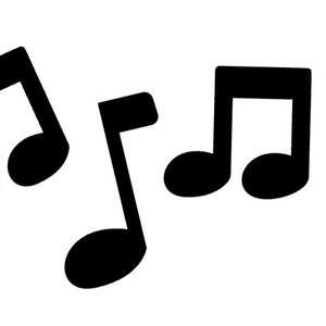 Paper Music Notes Shape, Music Note Paper Shape, Music Note Die Cuts ...