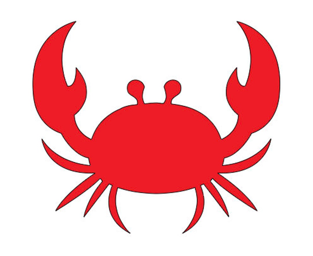 24 Crab Die Cuts, Paper Crab Cut Outs, Crab Paper Shape Cut Out, Crab ...