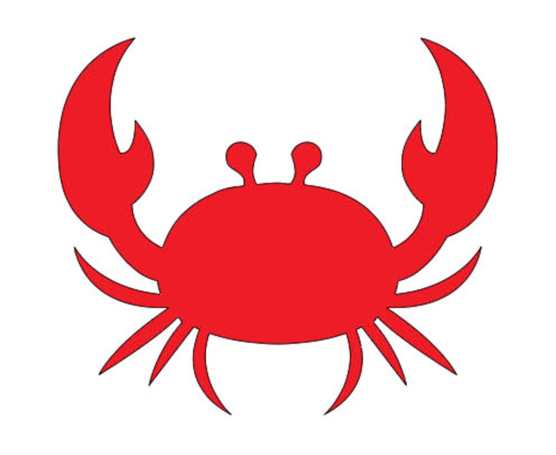 24 Crab Die Cuts, Paper Crab Cut Outs, Crab Paper Shape Cut Out, Crab ...