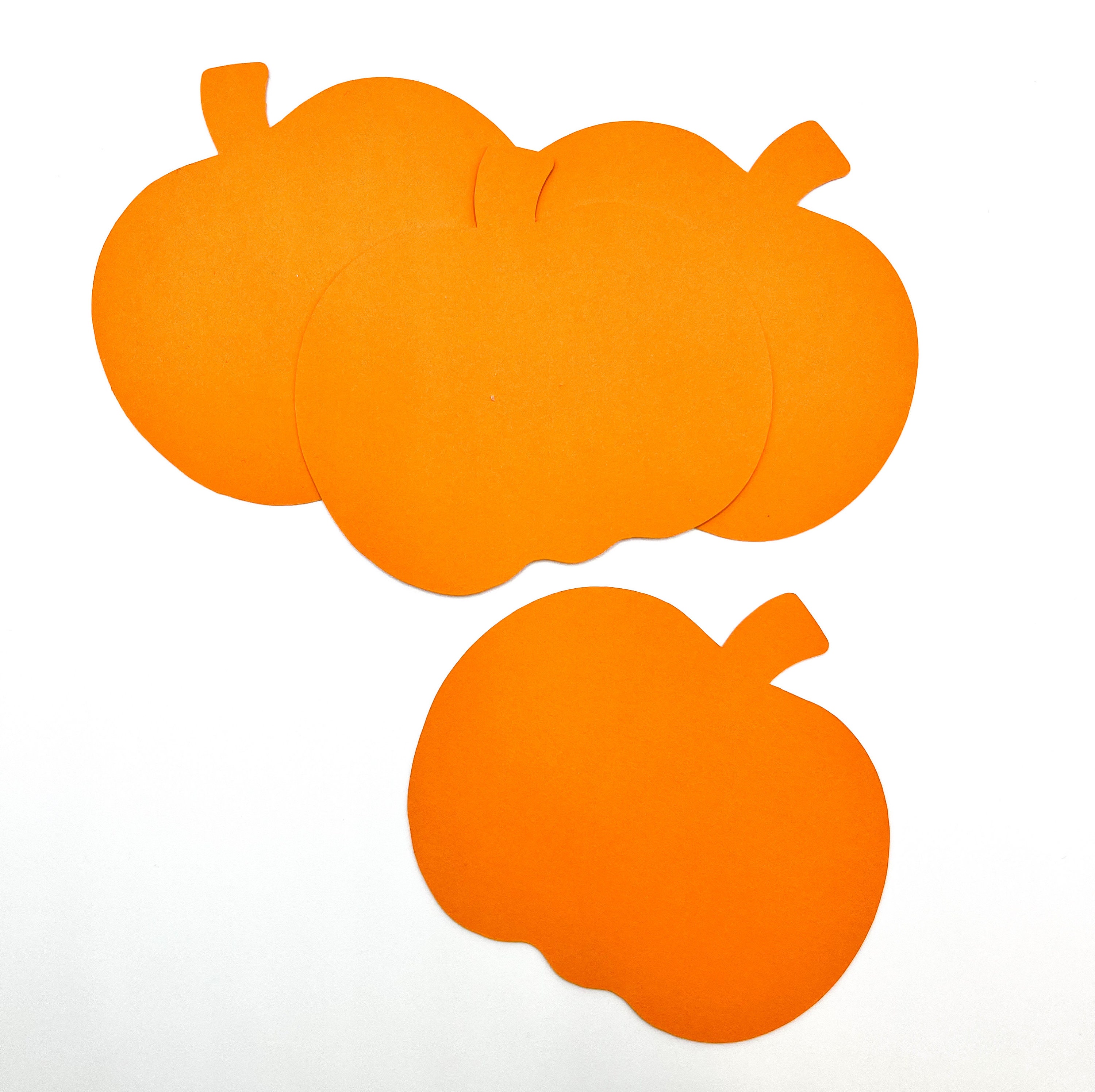 24 Pumpkin Die Cuts, Pumpkin Cut Outs, Pumpkin Paper Shape Cut Out ...