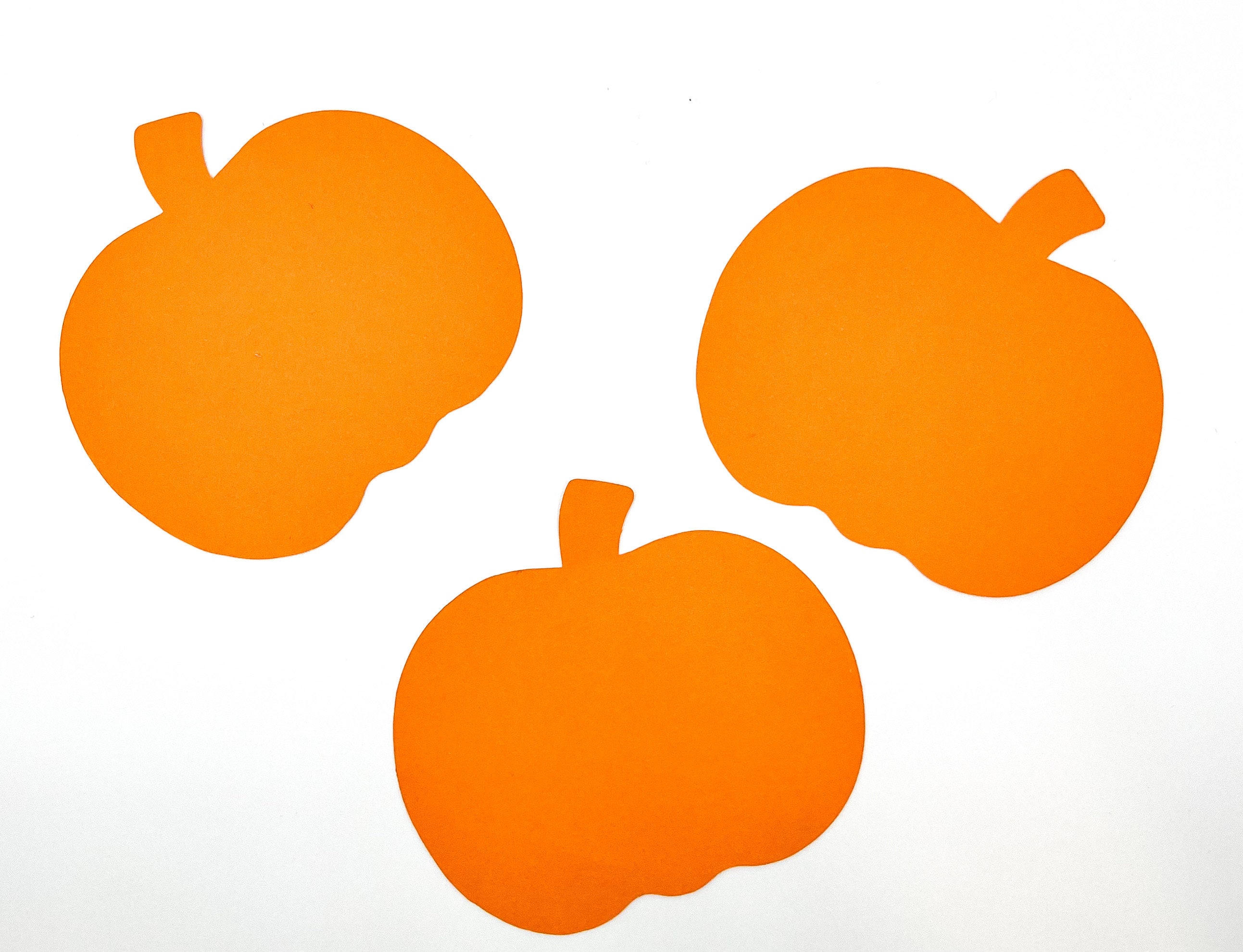 24 Pumpkin Die Cuts, Pumpkin Cut Outs, Pumpkin Paper Shape Cut Out ...