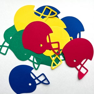 Football Helmet Die Cuts: Paper Cutouts for Scrapbooking (24 Ct) - Etsy