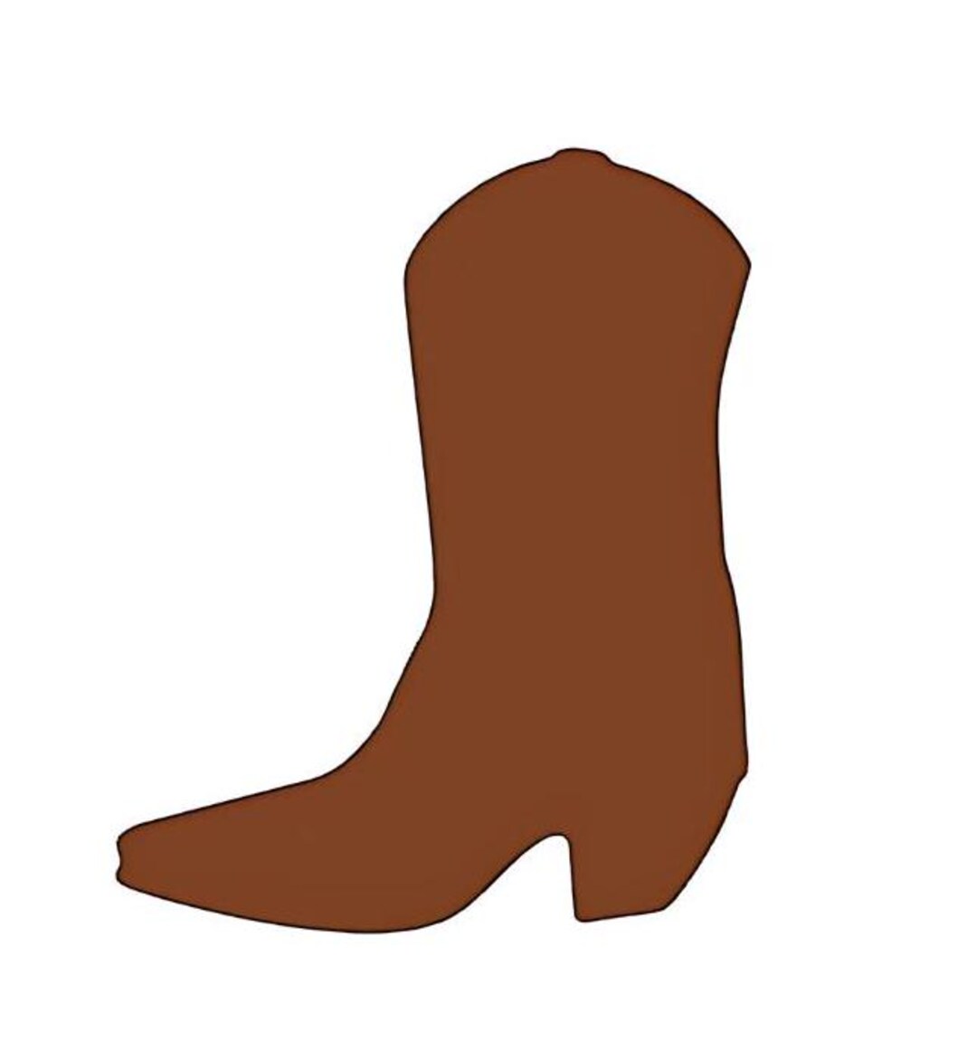 Paper Cowboy Boot Shape, Cowboy Boot Shape, Cowboy Boot Die Cuts ...