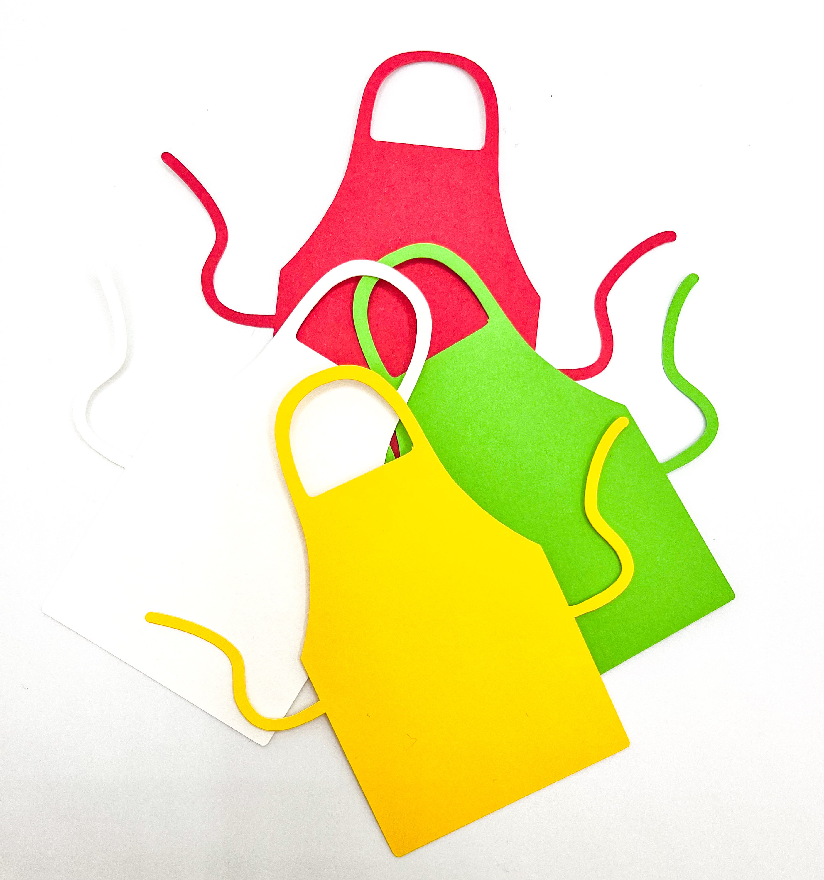 24 Apron Die Cuts Apron Cut Outs Apron Paper Shape Cut Out - Etsy