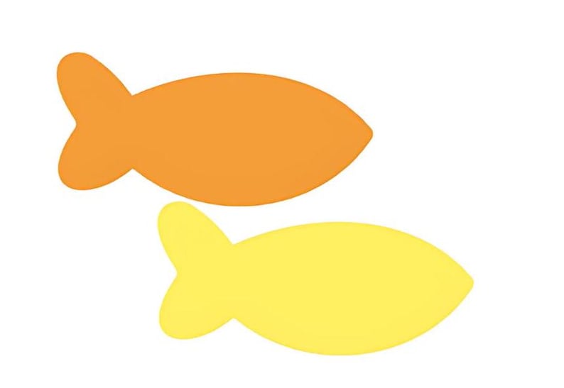 Goldfish Paper Shapes, Goldfish Paper Shape, Goldfish Die Cuts ...
