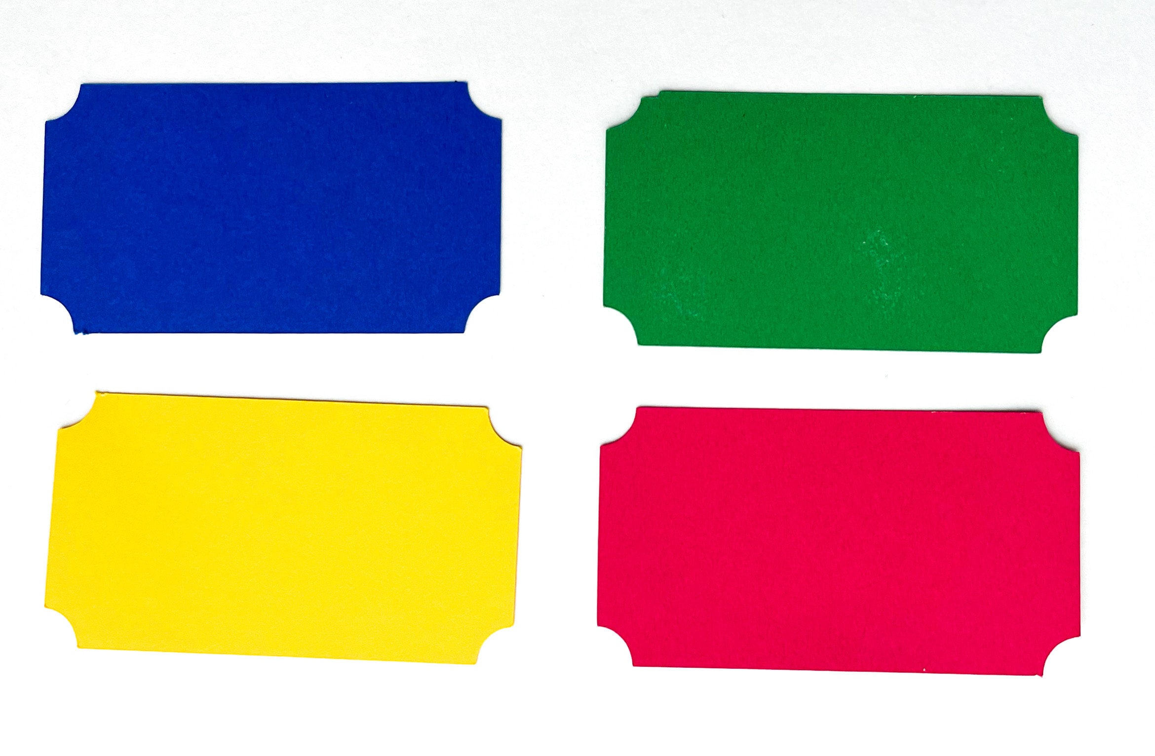 Paper Ticket Shape, Ticket Paper Shape,ticket Die Cuts, Ticket Cut Outs ...