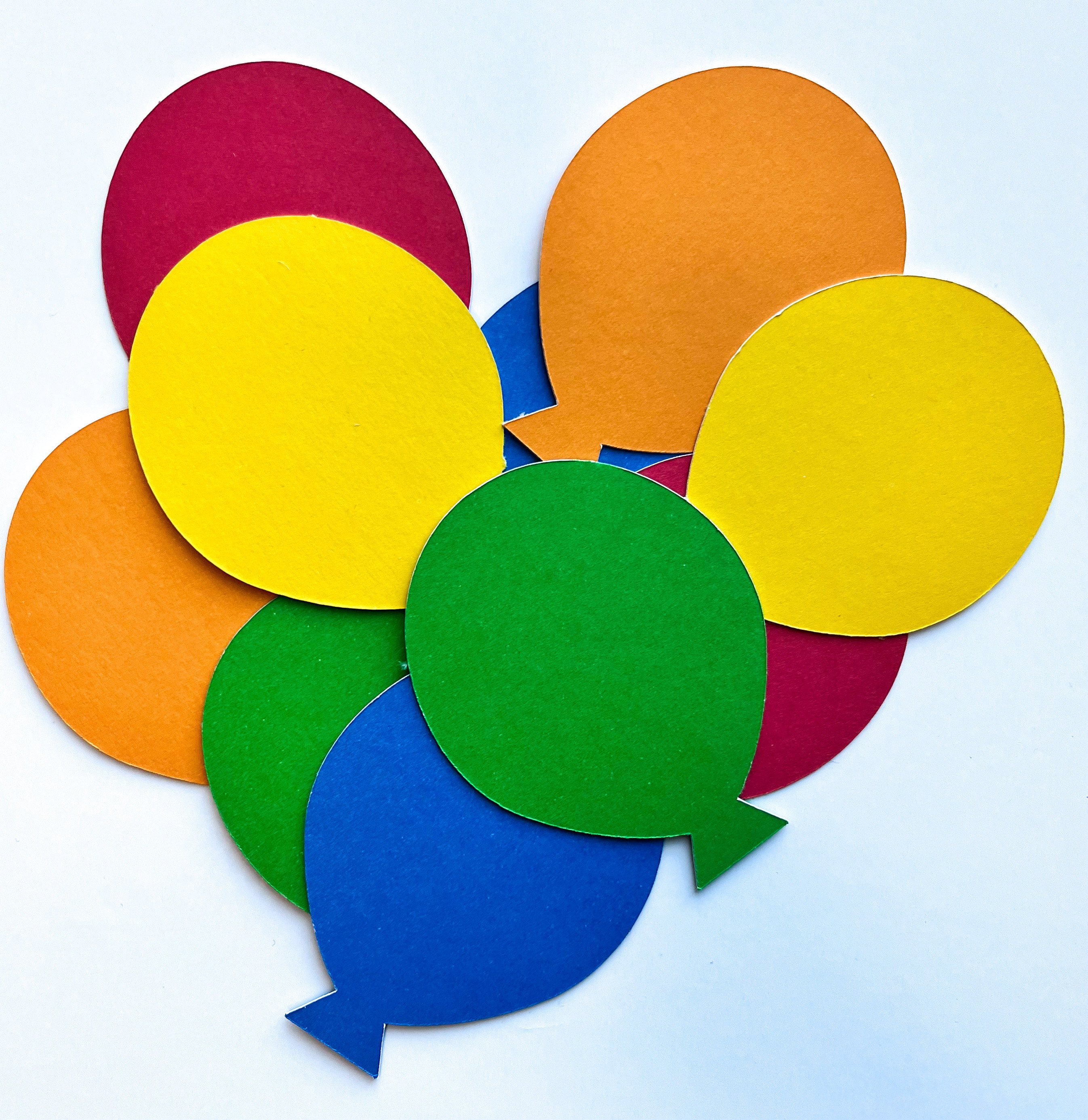 24 Cardstock Balloon Die Cuts: Party Decor, Scrapbooking - Etsy