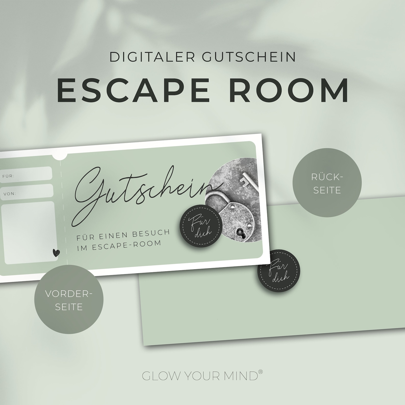 Digital Voucher Escape Room Customizable Voucher Template to Print Out ...