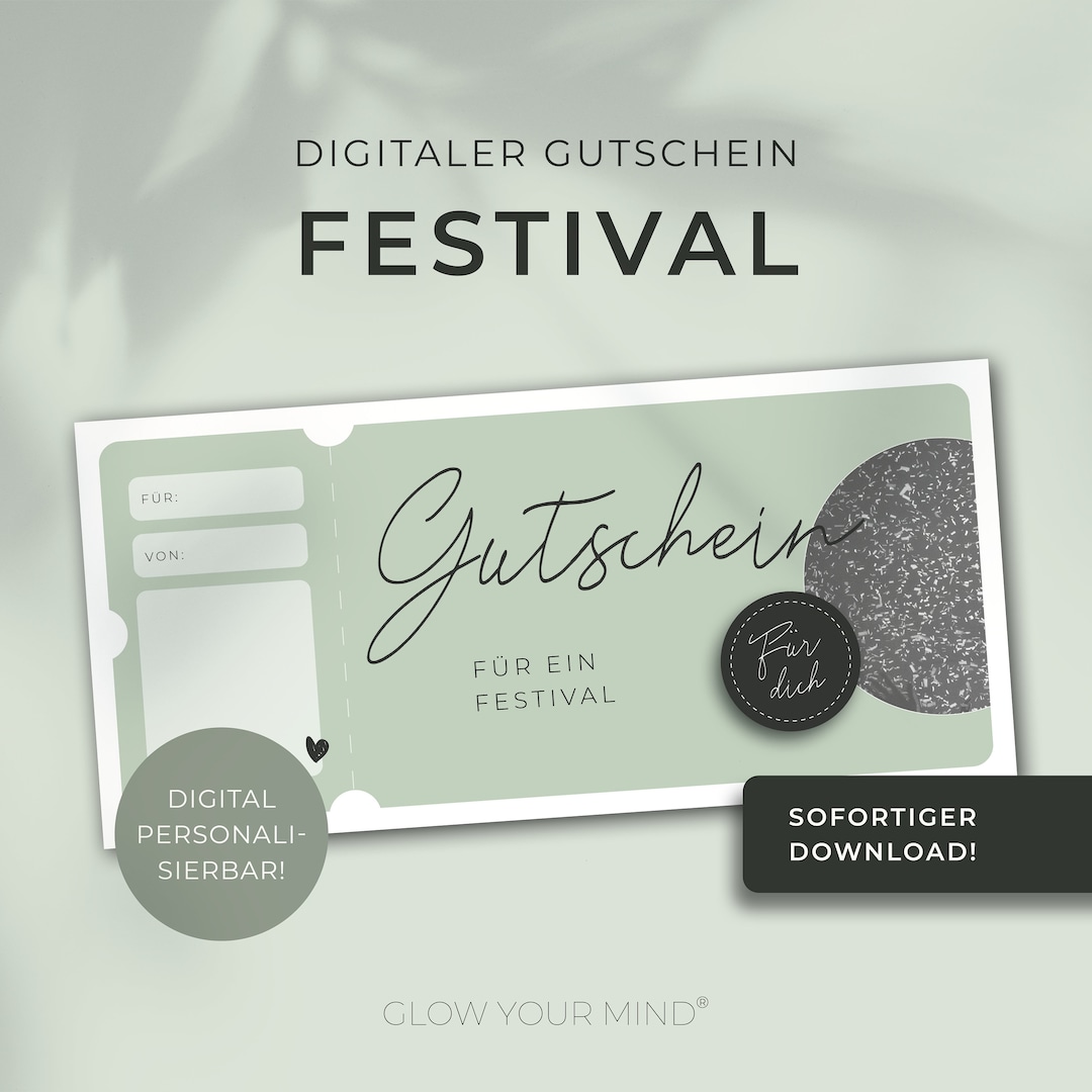Digital Voucher Festival Customizable Voucher Template to Print Out ...