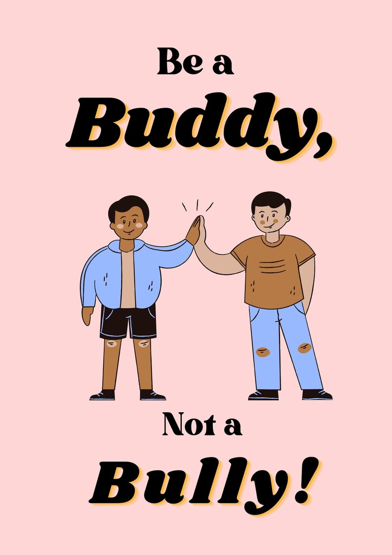 Anti-bullying Classroom Themed Poster Wall Art Decor Digital - Etsy