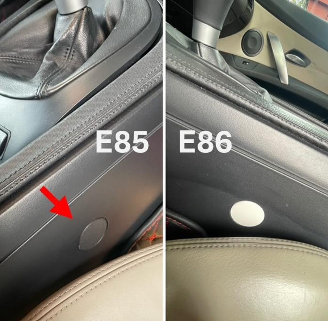 BMW Z4 E85 E86 Center Console Caps (set of 6) - Custom Surface Pattern ...