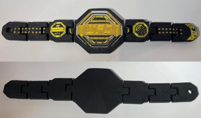 WWE / UFC / NWO / Bmf Belt Flexi Keychain Toy - Etsy