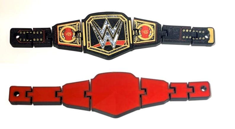 WWE / UFC / NWO / Bmf Belt Flexi Keychain Toy - Etsy