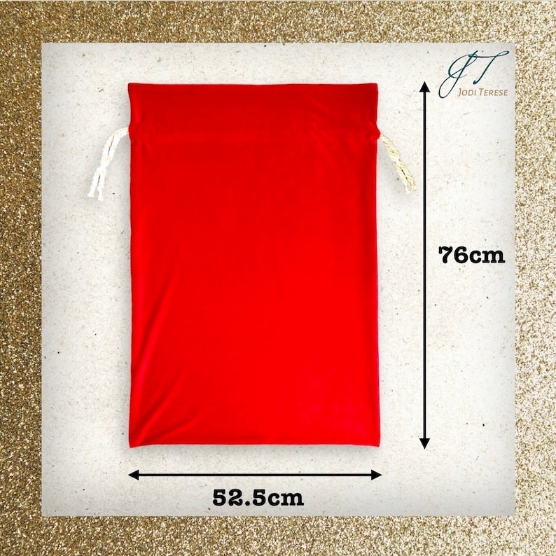 Christmas Velvet Santa Sack Pattern, PDF Download. Incredibly Easy Pattern With Step-by-step ...
