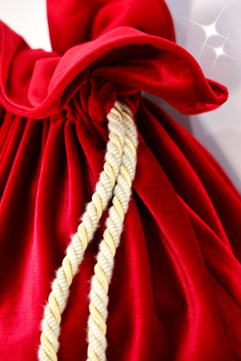 Christmas Velvet Santa Sack Pattern, PDF Download. Incredibly Easy ...