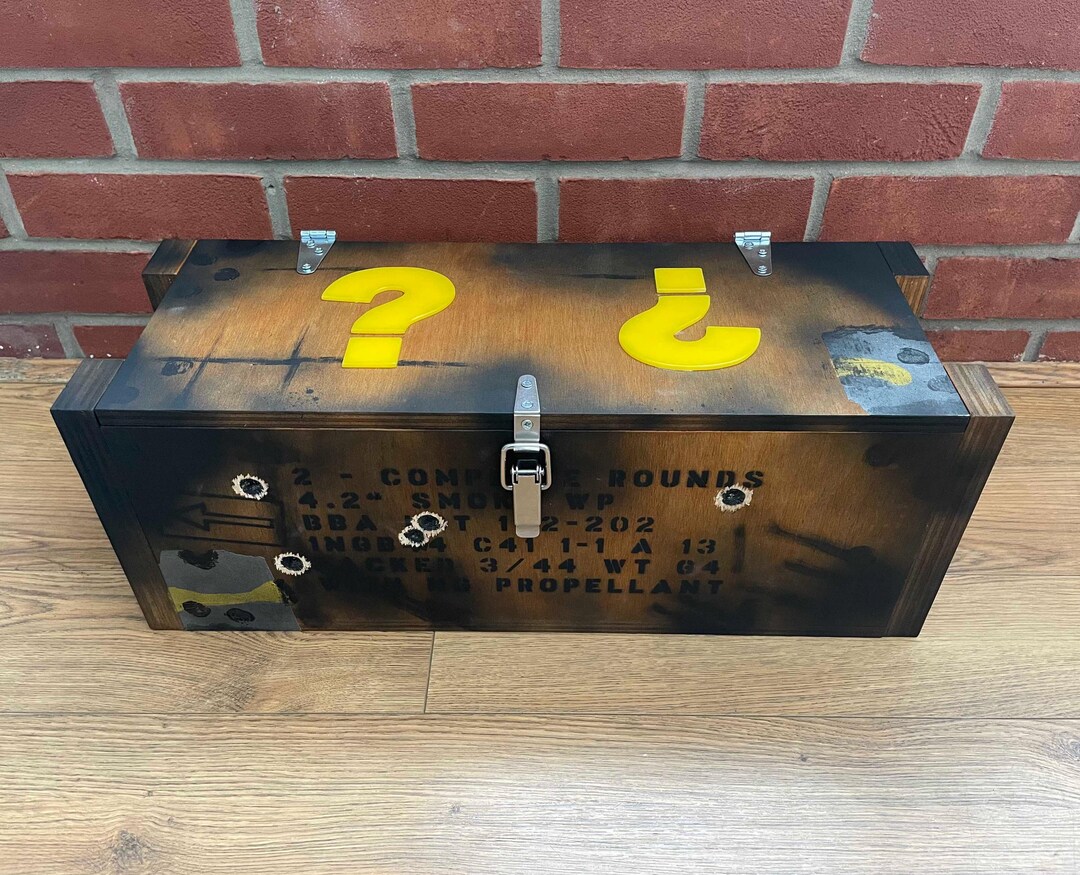 Mystery Box Game Inspired Video Game Storage Chest Handcrafted Replica ...