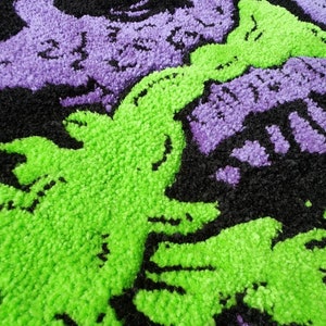Poison Skull Tufted Rug Handmade Free Shipping Made to Order Brother ...
