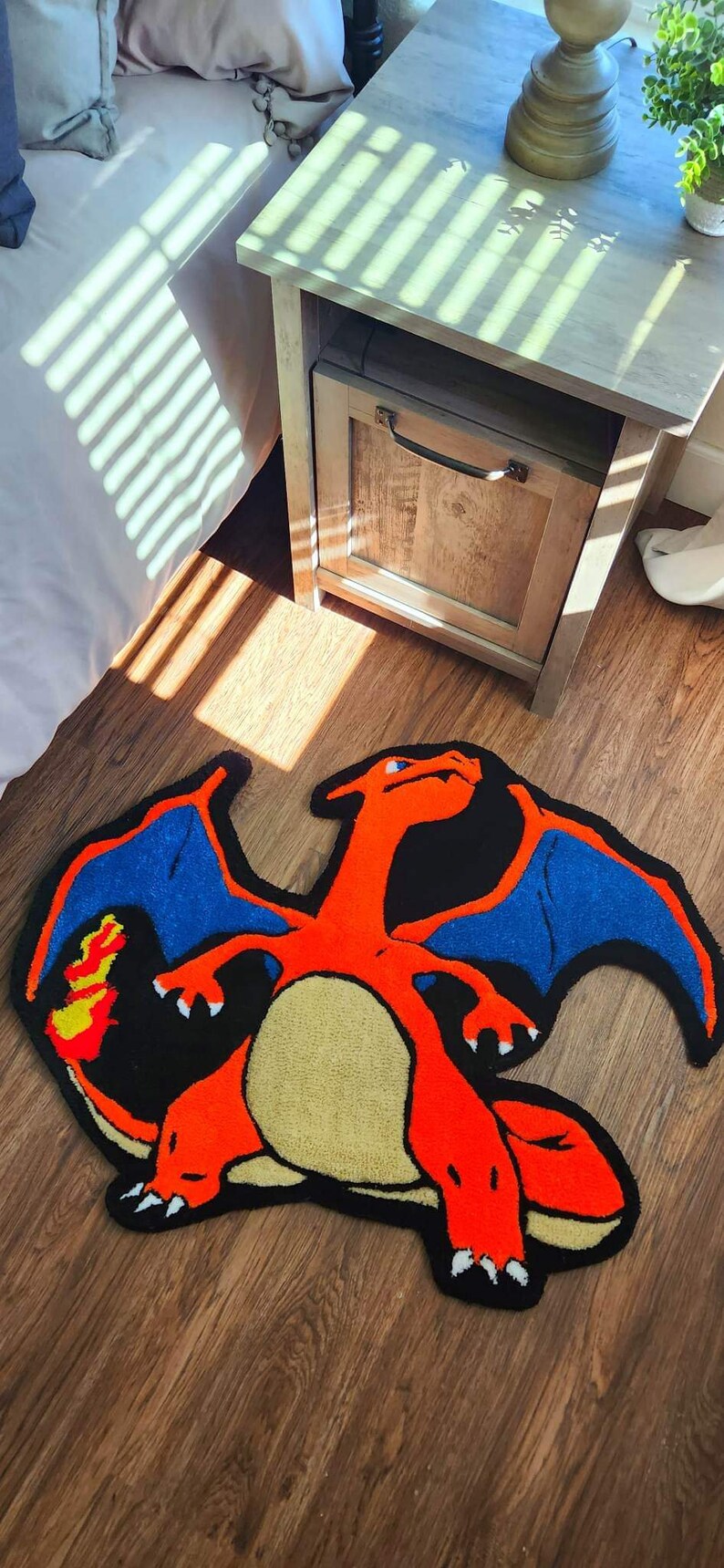 Charizard Tufted Rug Pokemon Handmade Free Shipping - Etsy