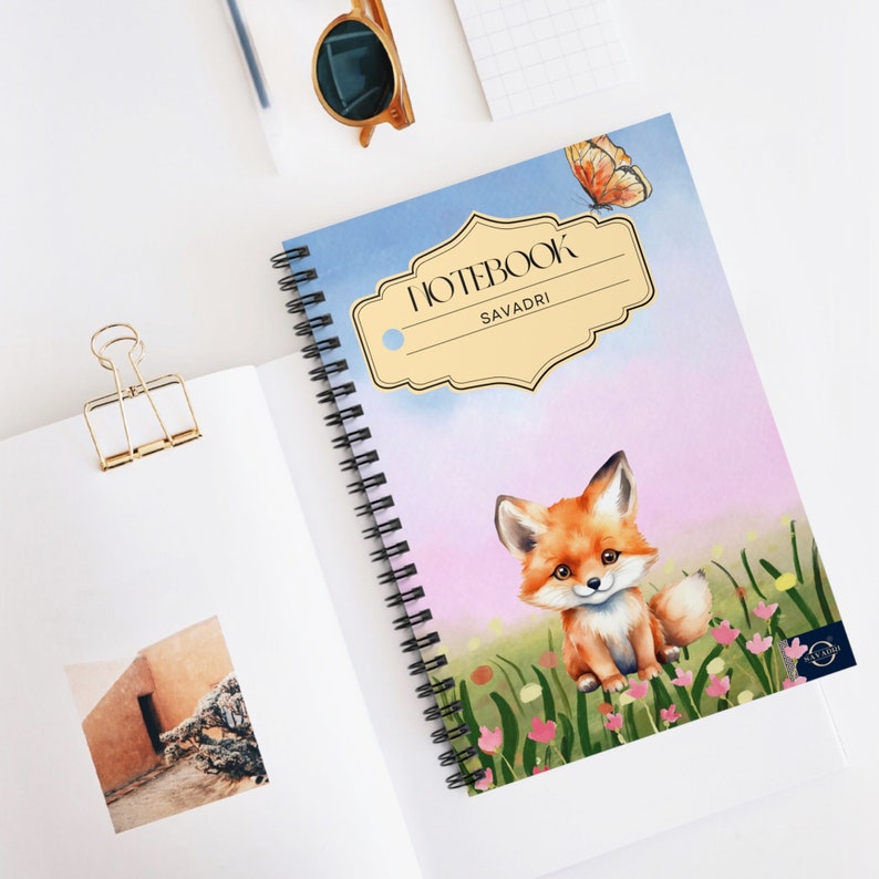 Cozy Cute Fox Notebook - Etsy