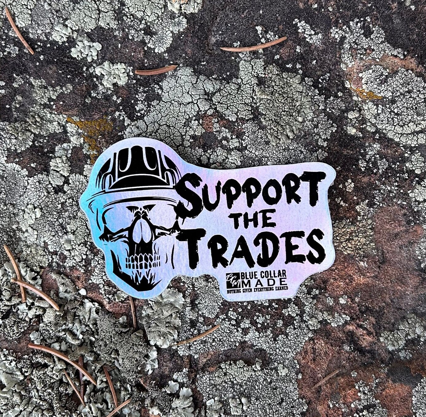 Blue Collar Working Class Vinyl Sticker Support the Trades - Etsy