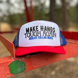 Blue Collar Working Class | Foam Hat Bundle | Blue Collar Stickers ...