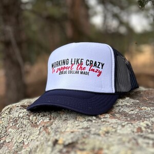 Blue Collar Working Class | Foam Hat Bundle | Blue Collar Stickers ...