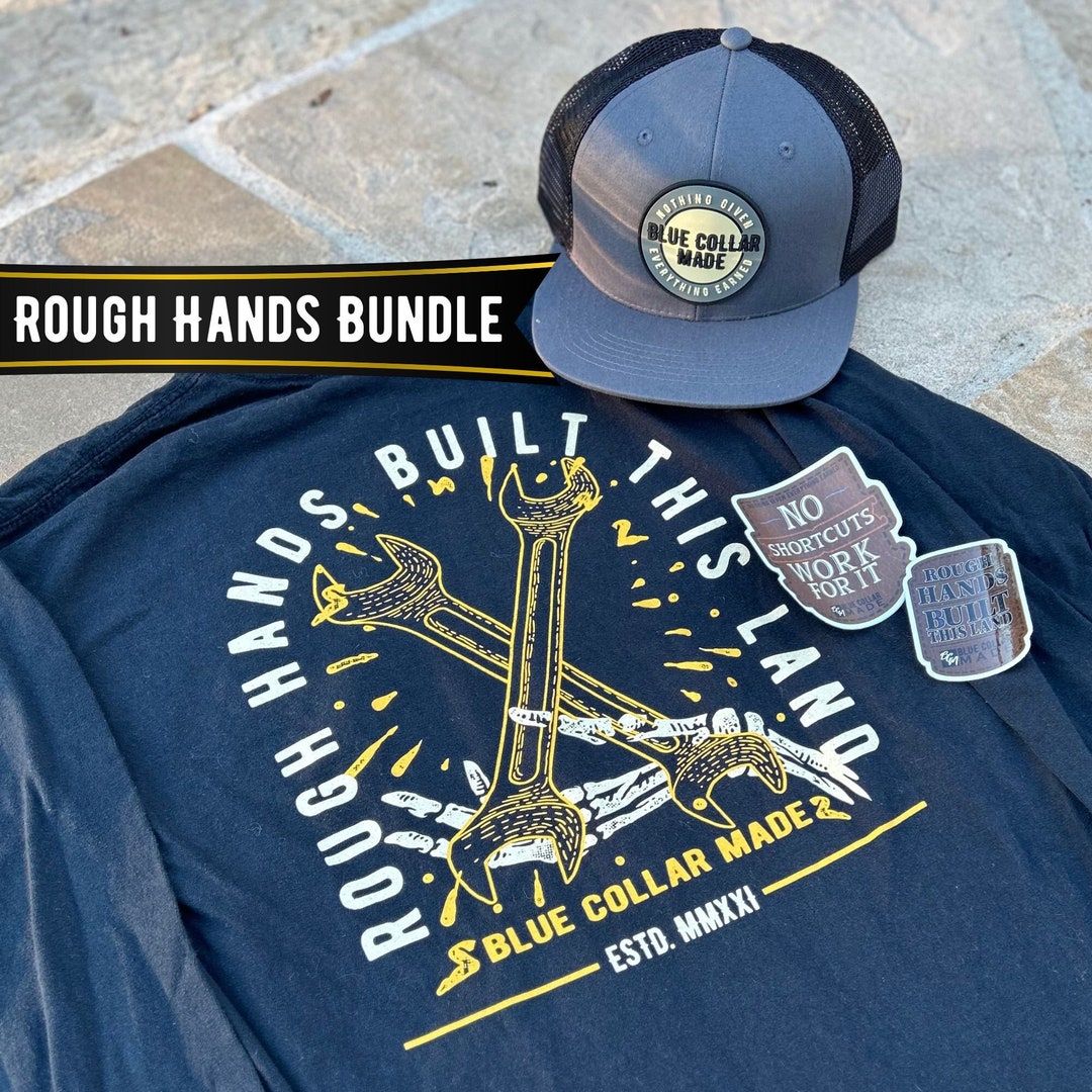 Blue Collar Gift | Rough Hands Bundle | Blue Collar Husband Gift ...