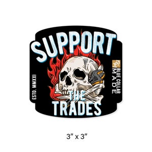 Blue Collar Sticker | Support the Trades | Hardhat Stickers | Blue ...