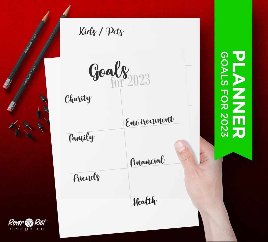 2023 Goals - Printable - Digital Download - Etsy