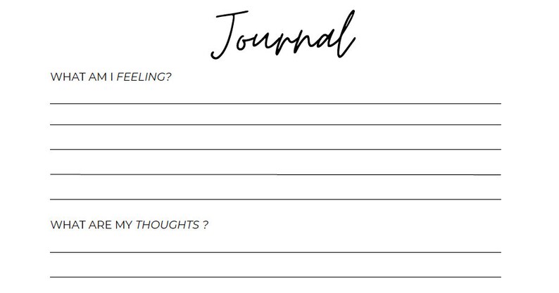 Journal Prompt | Identifying Emotions and Thoughts | Coping Tools ...