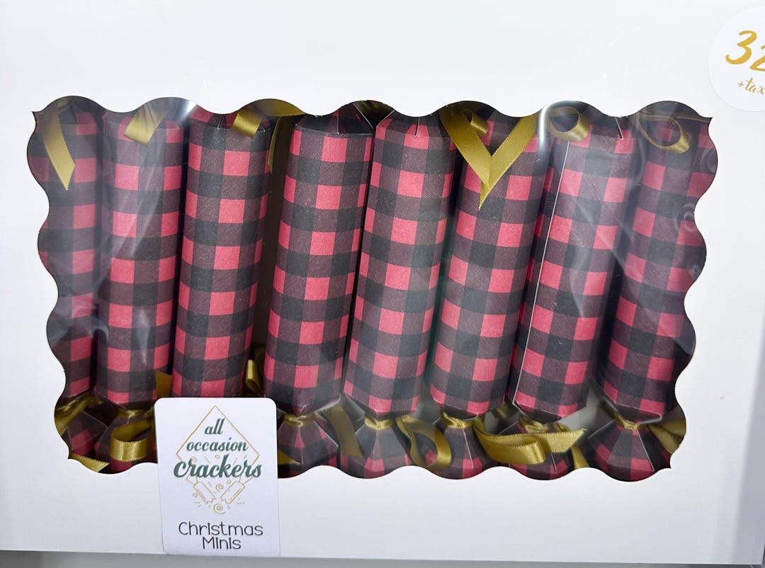 Mini Christmas Crackers (set of 8) - Etsy