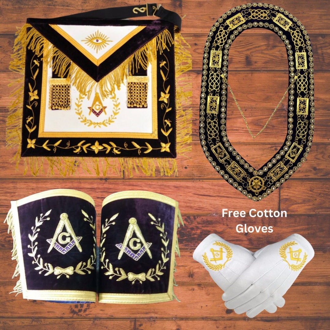 Masonic Mason Apron Lambskin Grand Lodge Master MM/WM With - Etsy