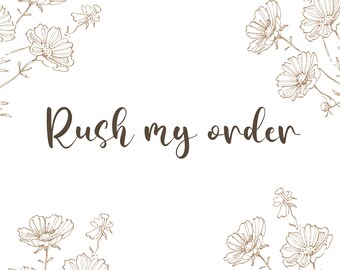 RUSH ORDER to Upgrade to Express Mail Shipping Must Be Approved by ...