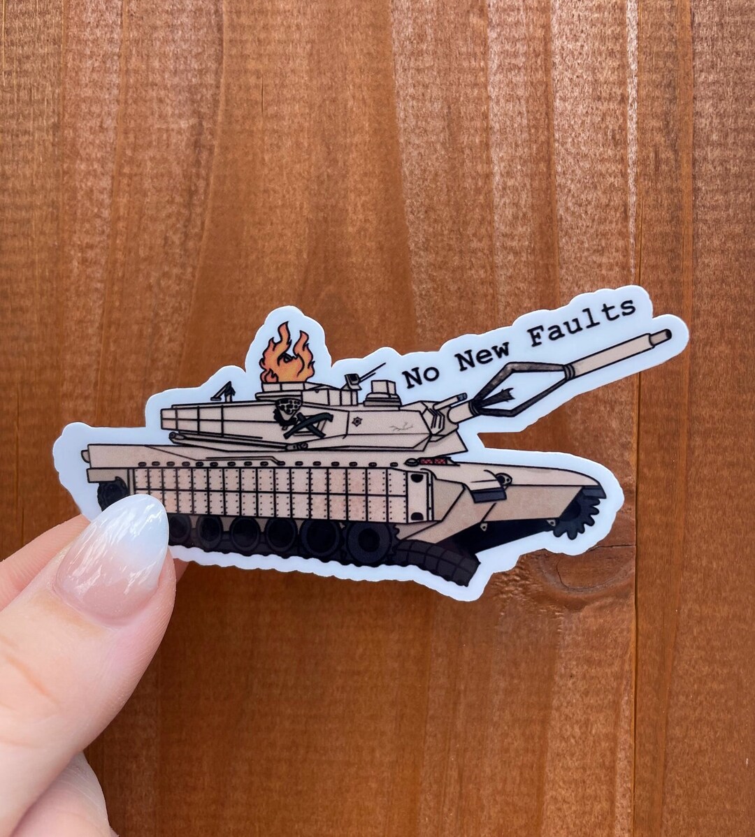 Funny Military Sticker, Abrams Tank, Tanker, Army Vehicle Funny Sticker ...
