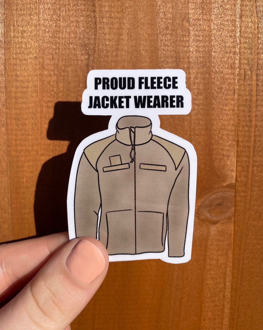 Funny Military Sticker, Fleece Jacket Sticker, Army Sticker, Air Force ...