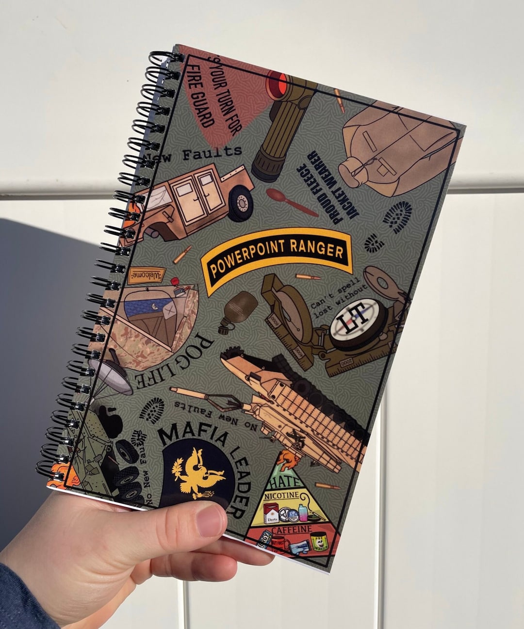 Military Spiral Bound Notebook, Army, Navy, Marines,air Force, Military ...